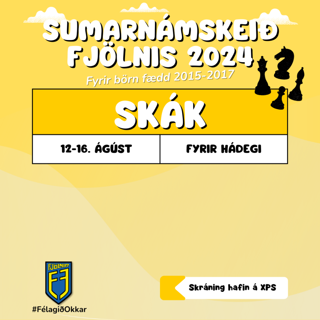 Sumarnámskeið 2024 - Ungmennafélagið Fjölnir - fjolnir.is